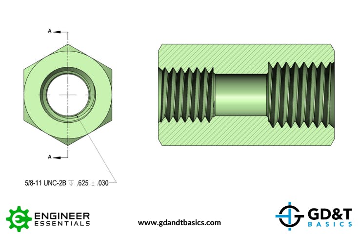 How to Dimension the Depth of Threads | GD&T Basics